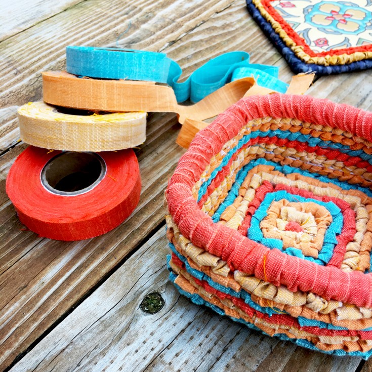 color-crazy-locker-hook-New-vintage-weave-basket-fabric-strips - Color ...
