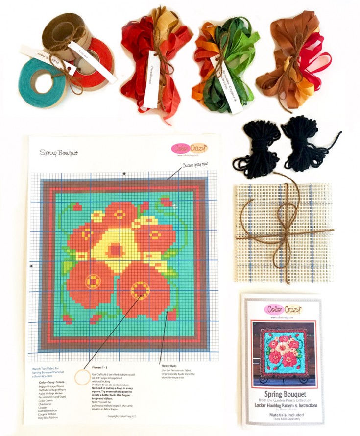 Locker Hook a Spring Garden Bouquet - Color Crazy