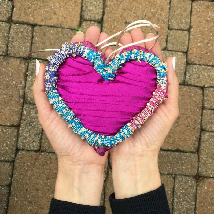 Hooked & Stitched: Heart Ornaments - Color Crazy